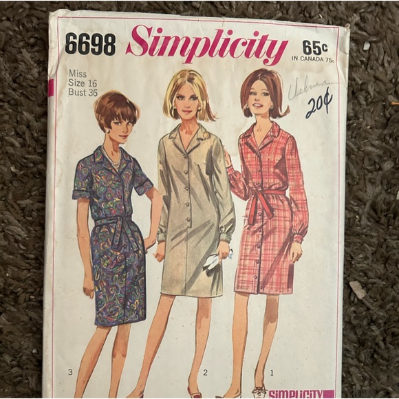 Simplicity | Other | Vintage Simplicity Sewing Pattern | Poshmark
